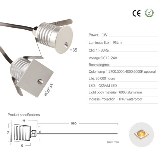 led step light 1w