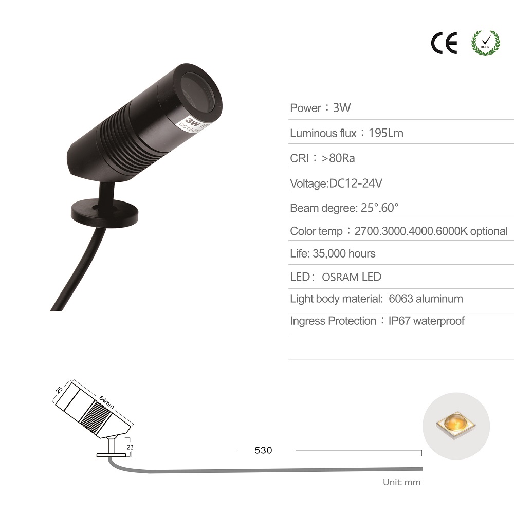 led wall light 3W