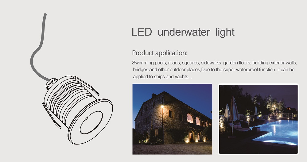 led underwater light 3w