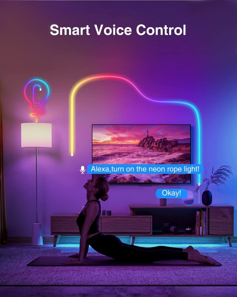 Smart Neon Rope Light Set RGBIC 20W