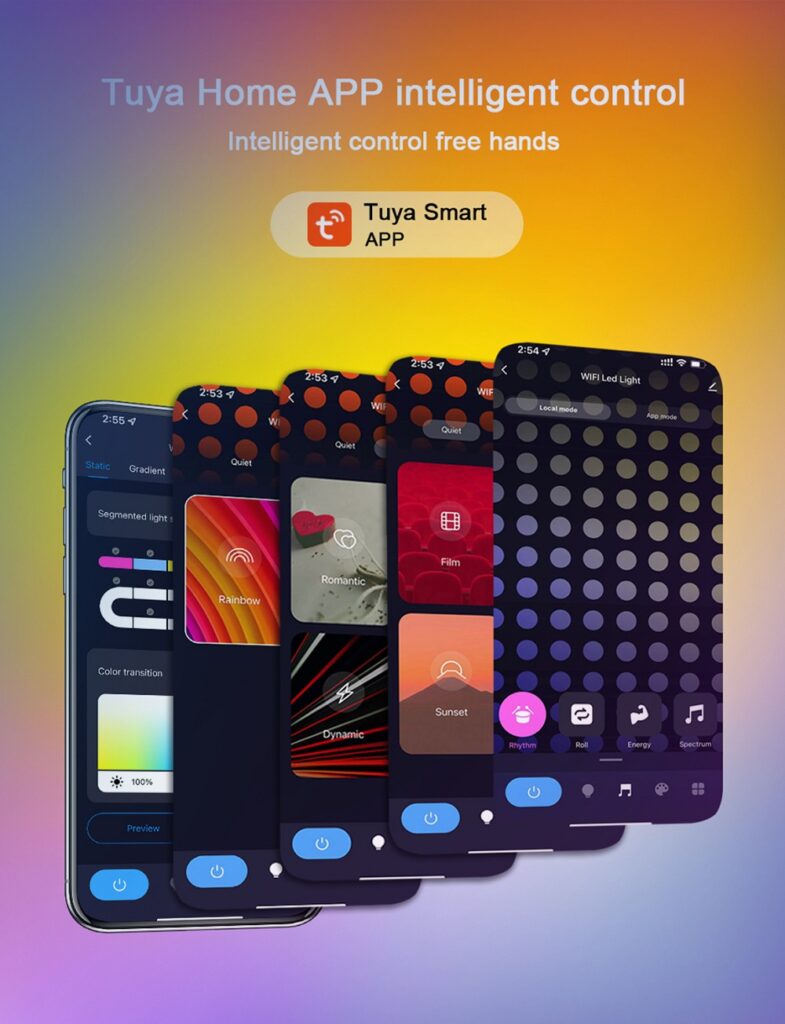 Smart Neon Rope Light Set RGBIC 20W